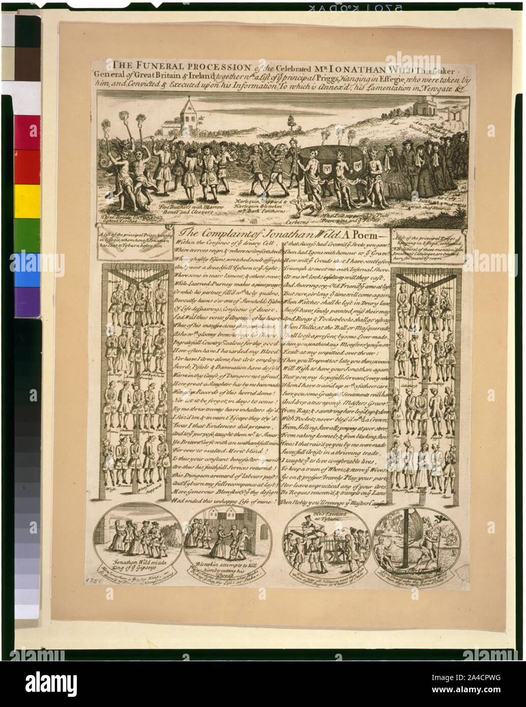 The funeral procession of the celebrated Mr. Jonathan Wild Thief-Taker ...