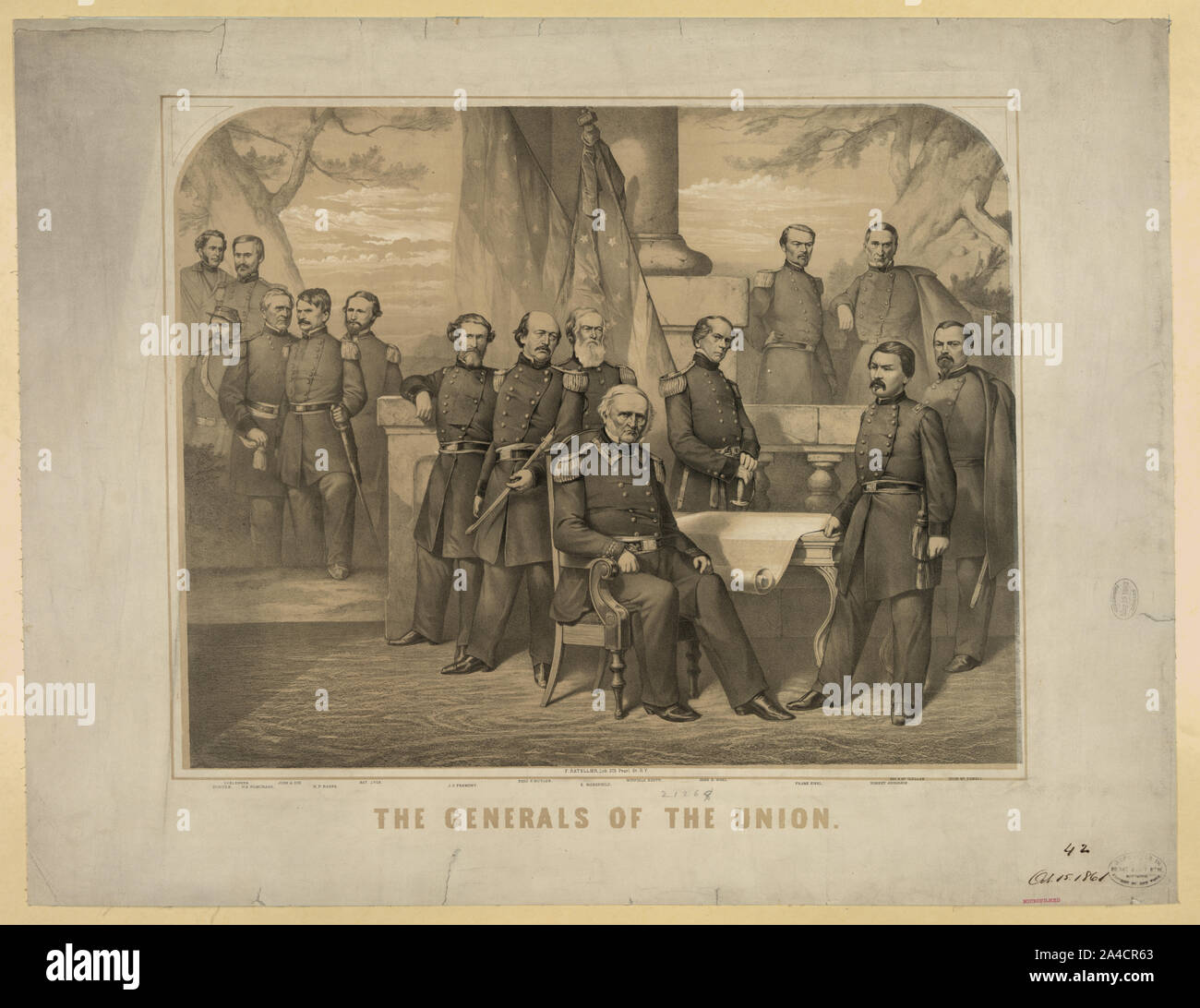 The generals of the Union Stock Photo - Alamy