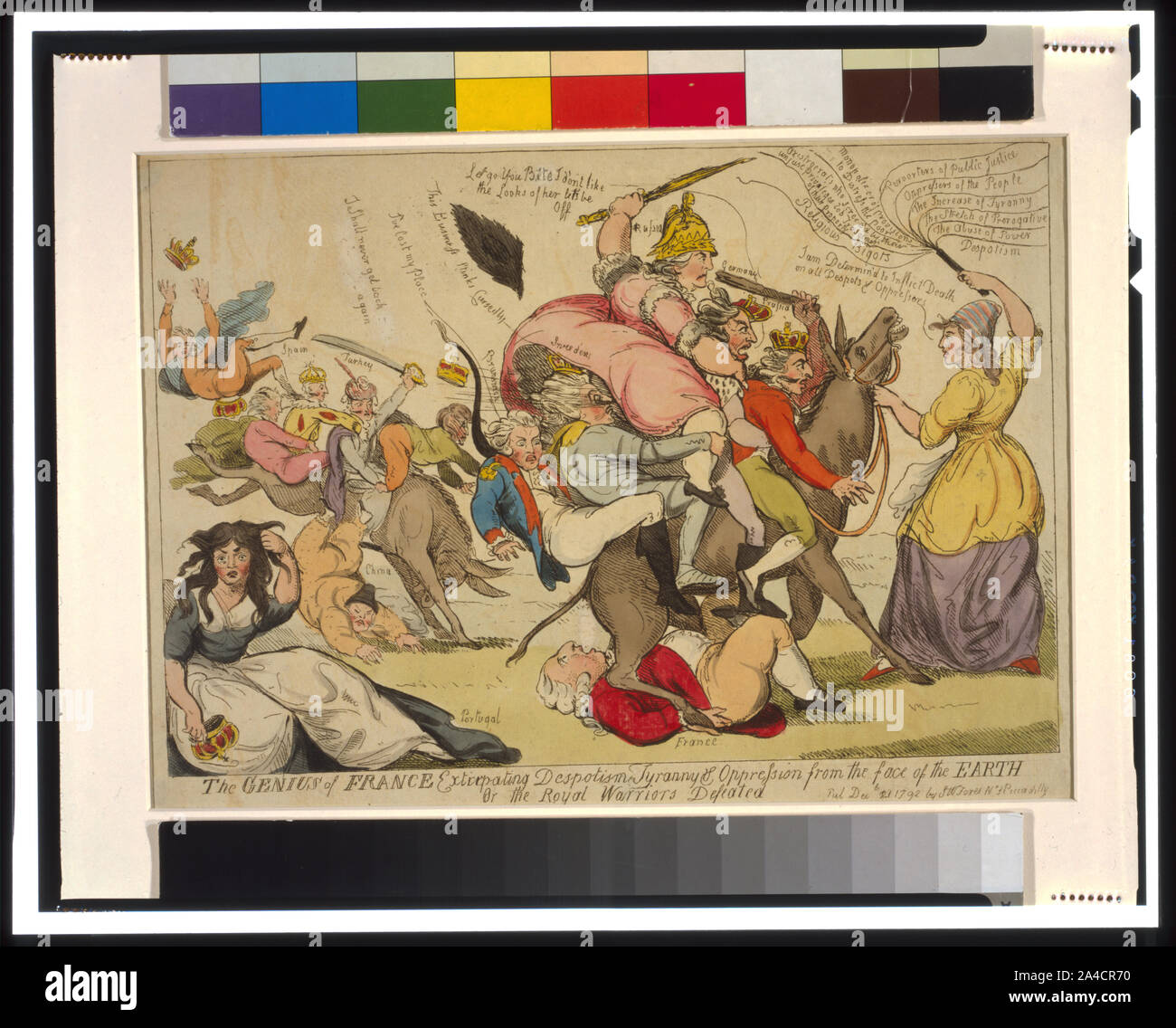 The genius of France extirpating despotism tyranny & oppression from ...