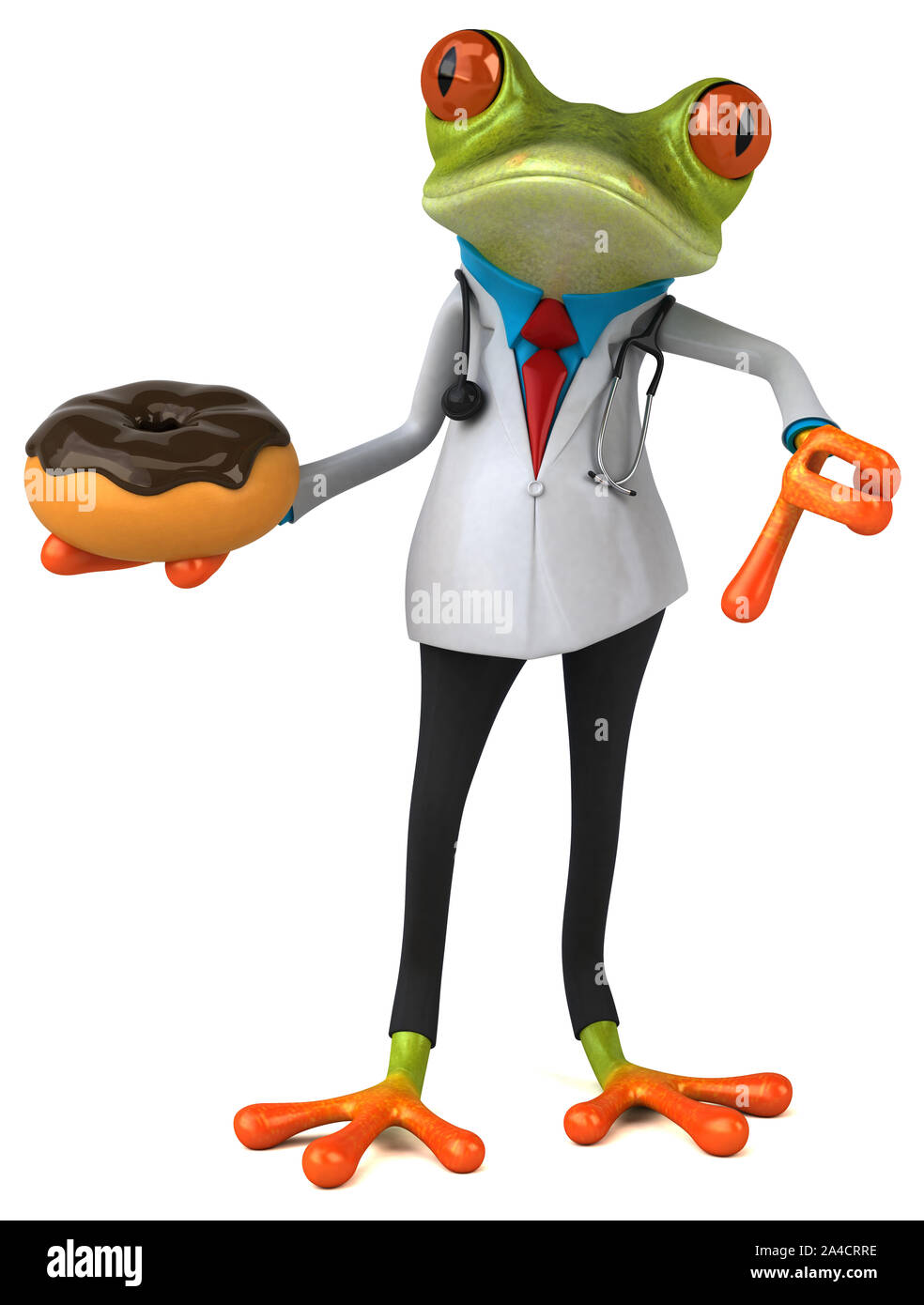 Frog doctor - 3D Illustration Stock Photo - Alamy