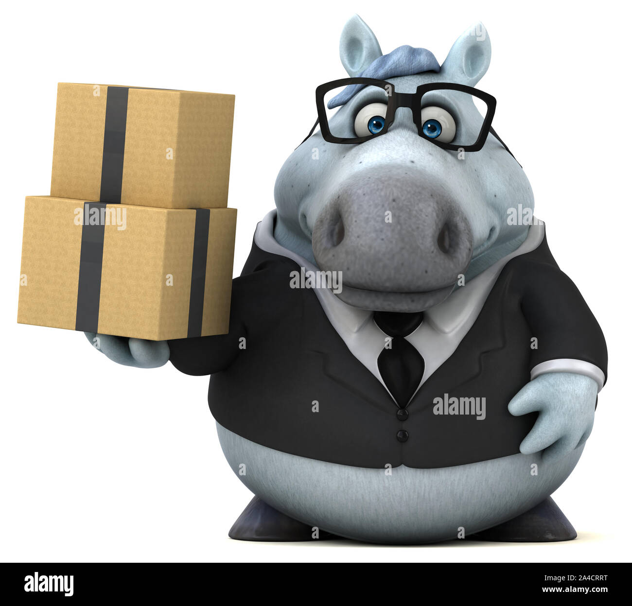 Fun horse - 3D Illustration Stock Photo - Alamy