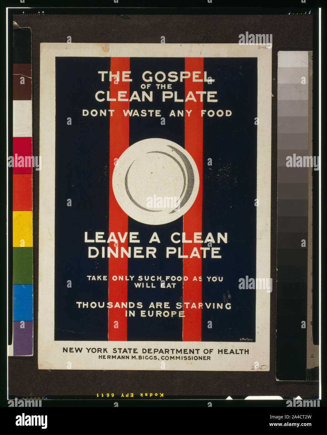 The gospel of the clean plate, don't waste any food Stock Photo - Alamy