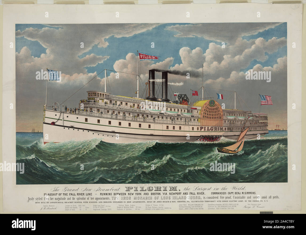 The grand new steamboat Pilgrim: the largest in the world: flagship of ...