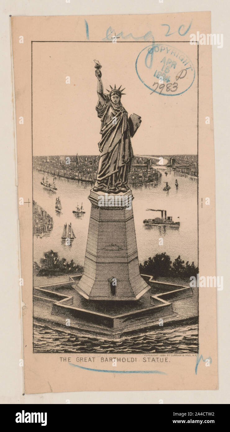 The great Bartholdi statue Stock Photo - Alamy