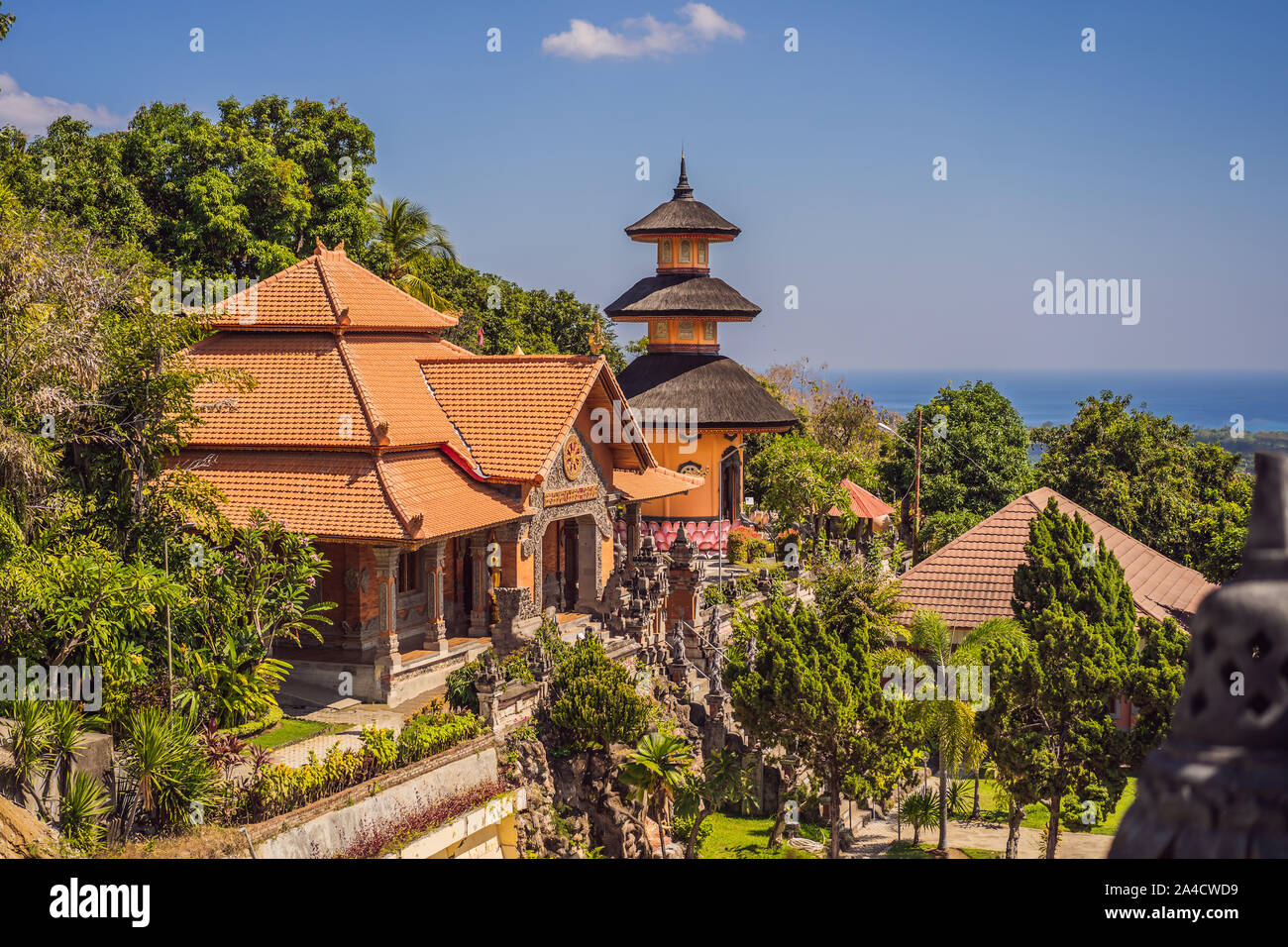 budhist temple Brahma Vihara Arama Banjar Bali, Indonesia Stock Photo ...