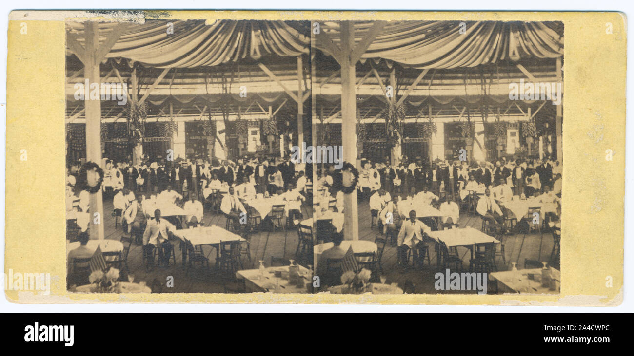 The great sanitary fair, Philadelphia, 1864 - dining saloon Stock Photo ...