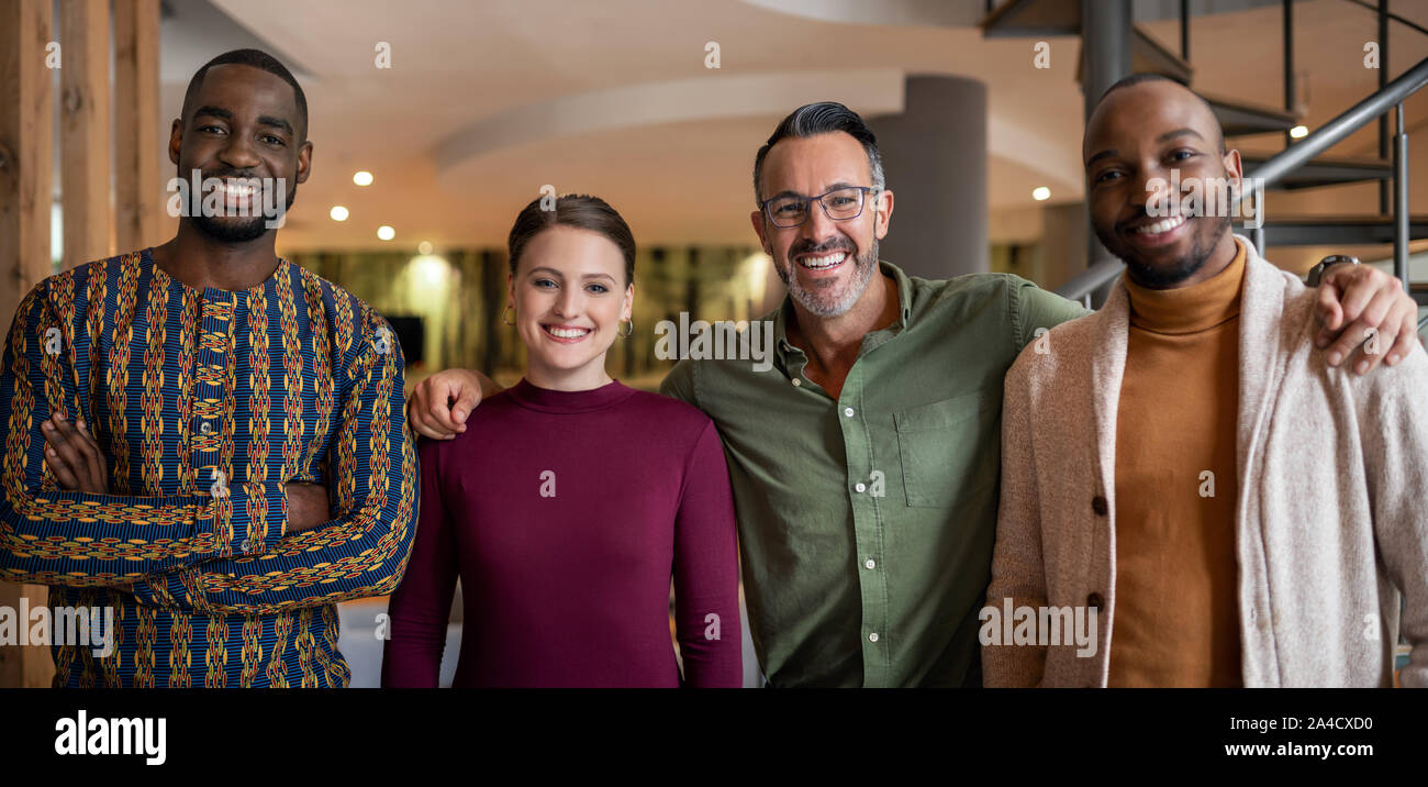 Portrait of diverse South African creative business people. African ...