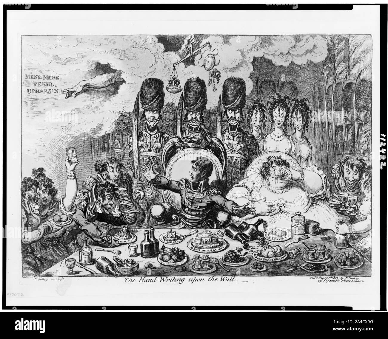 The hand-writing upon the wall Stock Photo - Alamy