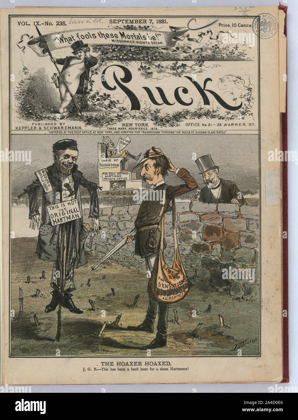 The hoaxer hoaxed / J.A. Wales Stock Photo - Alamy