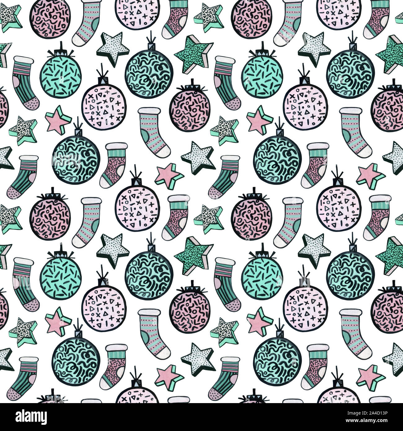 Christmas seamless texture in Cut Out Stock Images & Pictures - Alamy