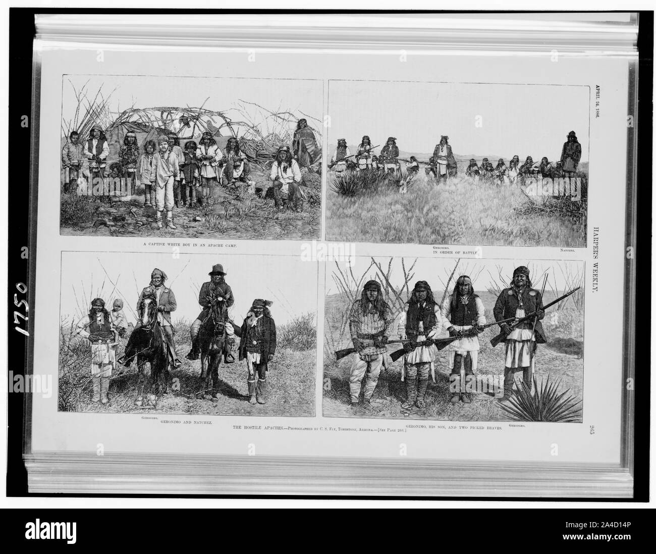 The hostile Apaches / photographed by C.S. Fly, Tombstone, Arizona ...
