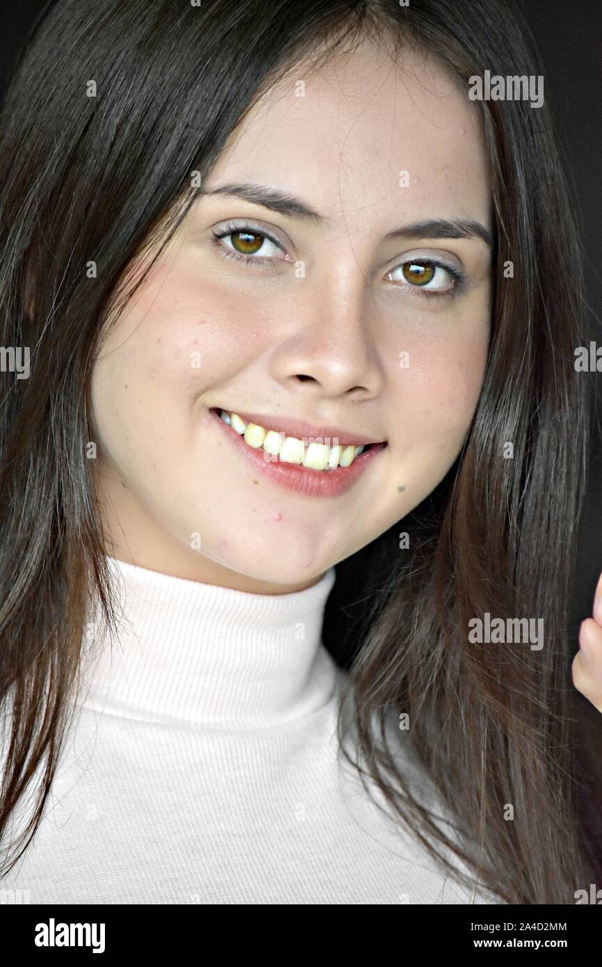 An Australian Female Smiling Stock Photo - Alamy