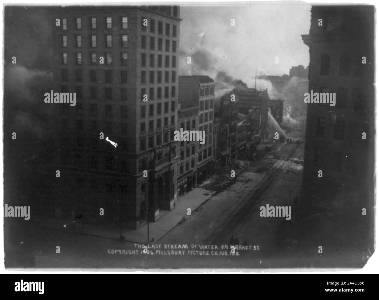 The last stream of water on Market St Stock Photo - Alamy