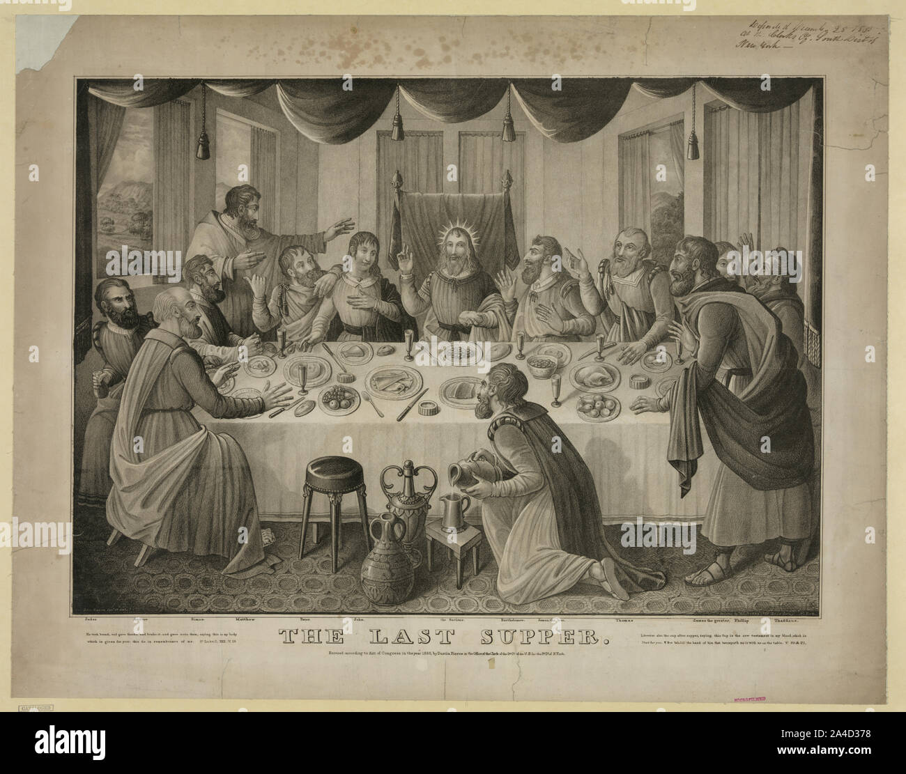 The last supper Stock Photo - Alamy