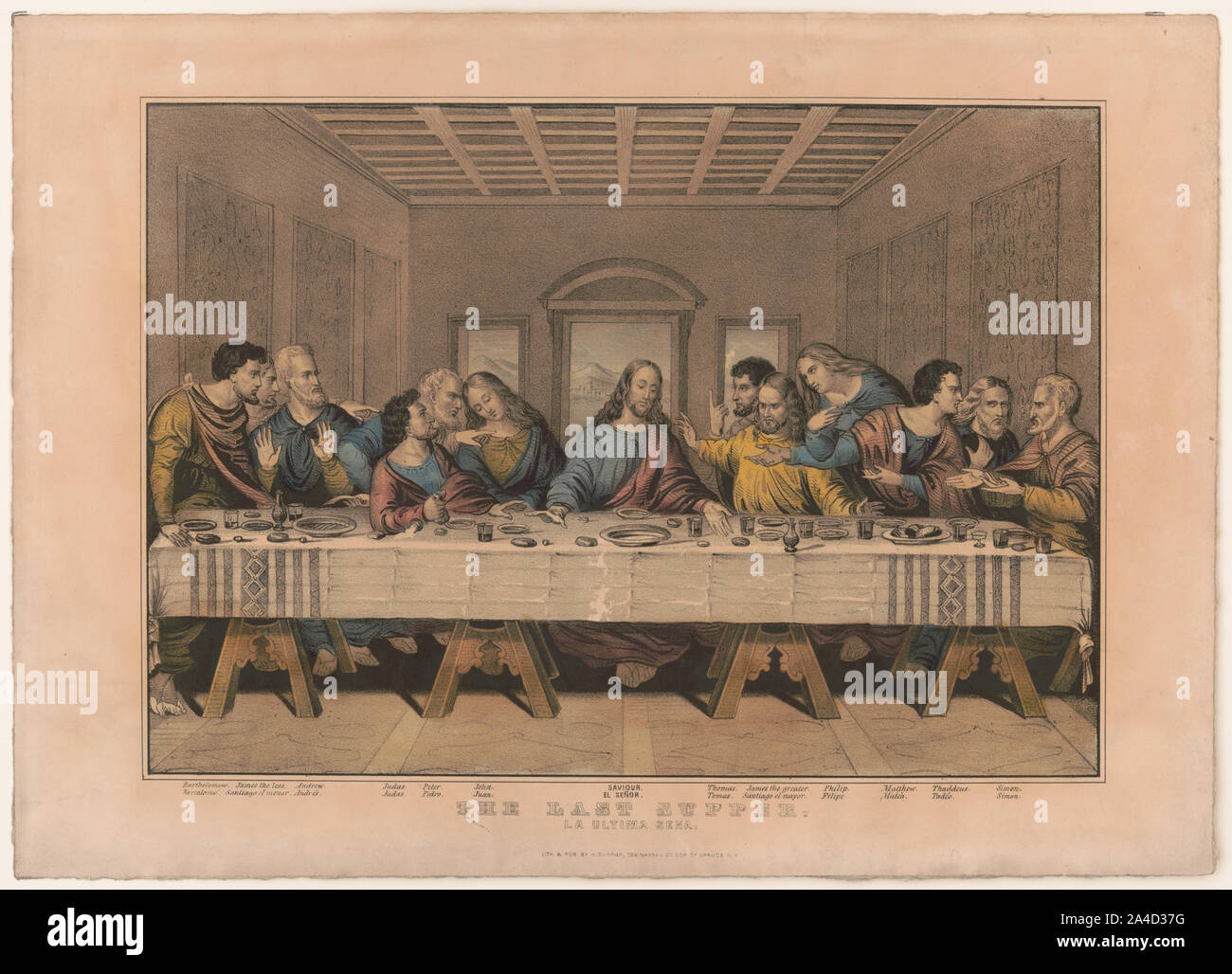 The last supper Stock Photo - Alamy