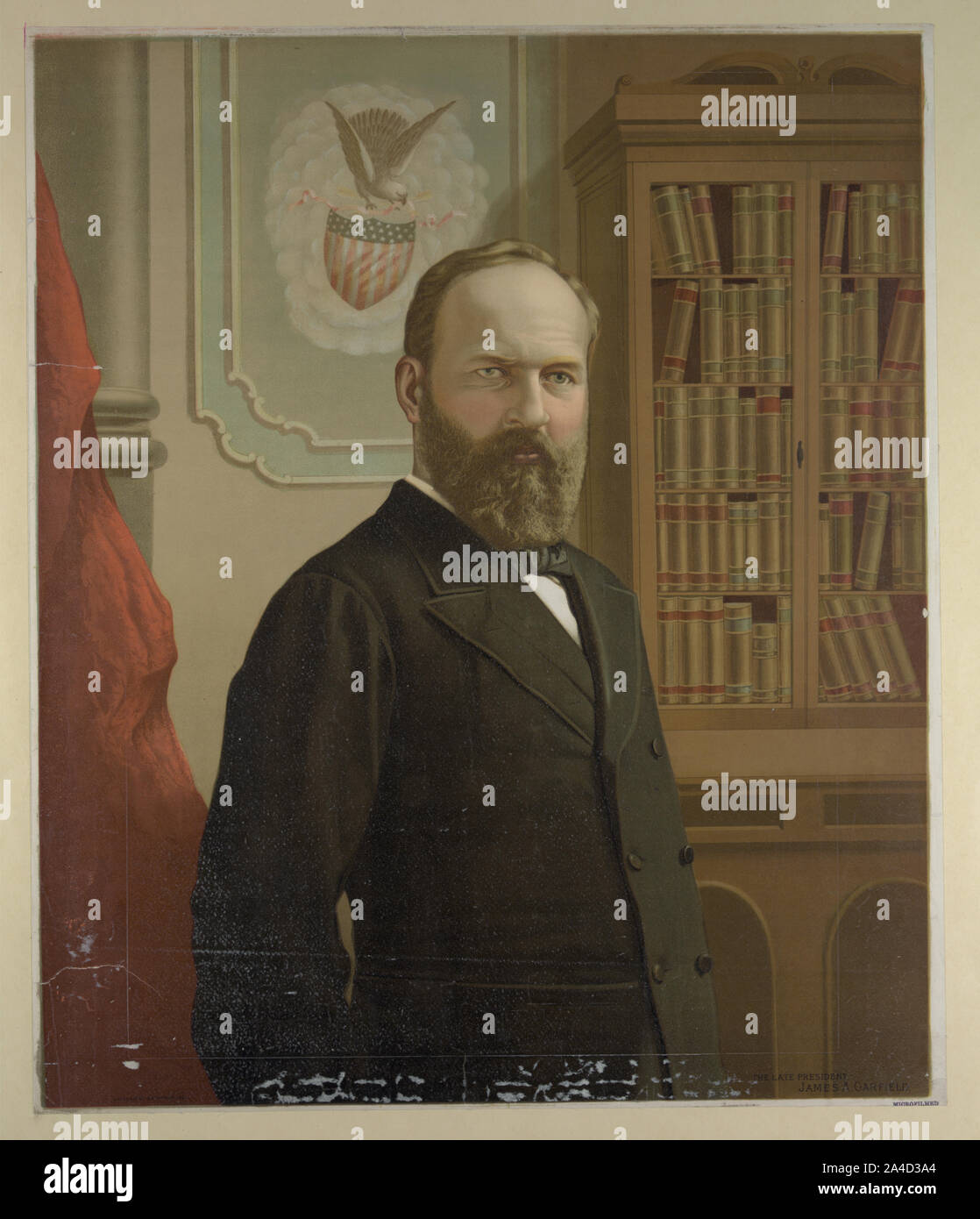 The late president James A. Garfield Stock Photo - Alamy