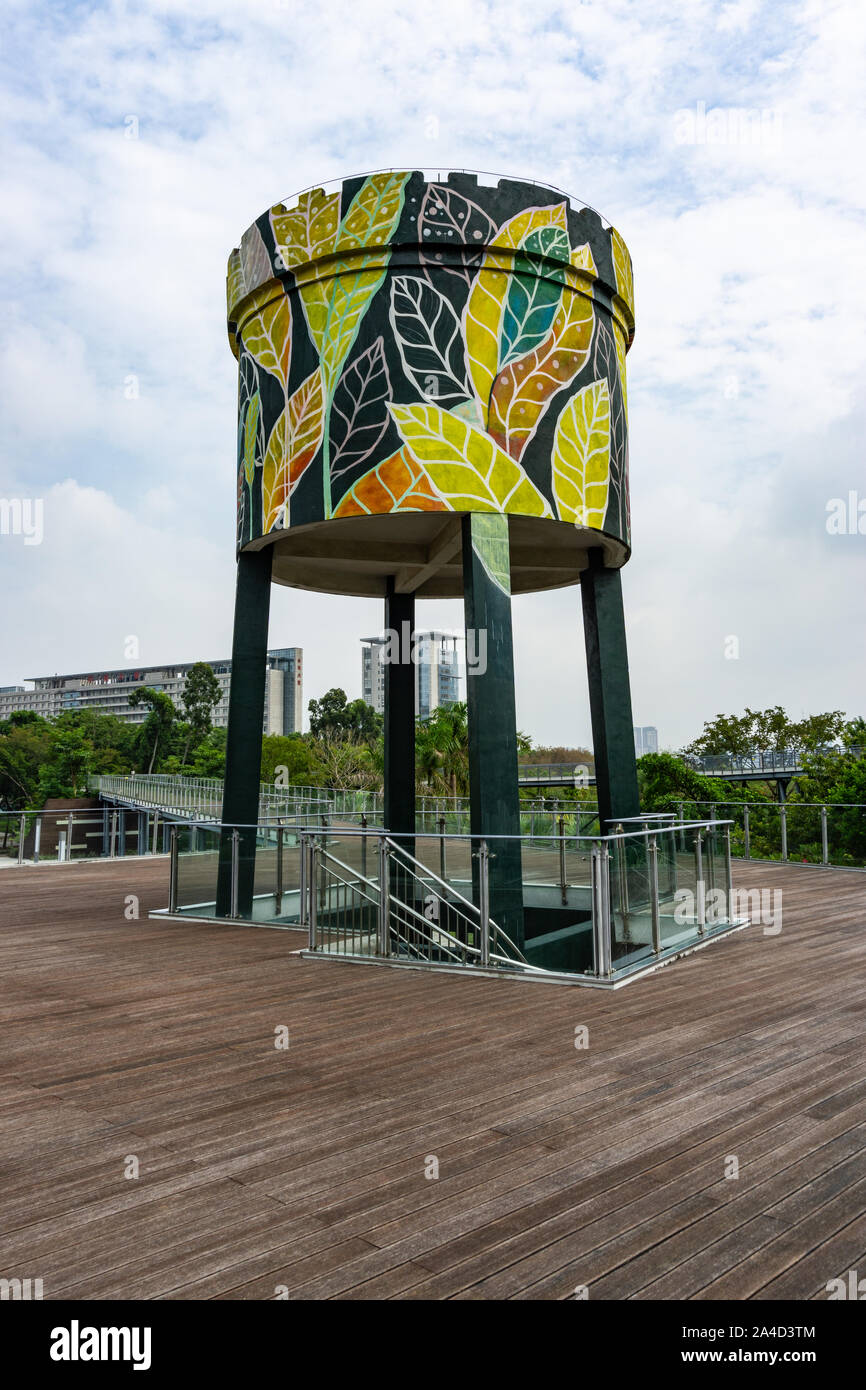 Colorful water tower in Shenzhen, China Stock Photo - Alamy