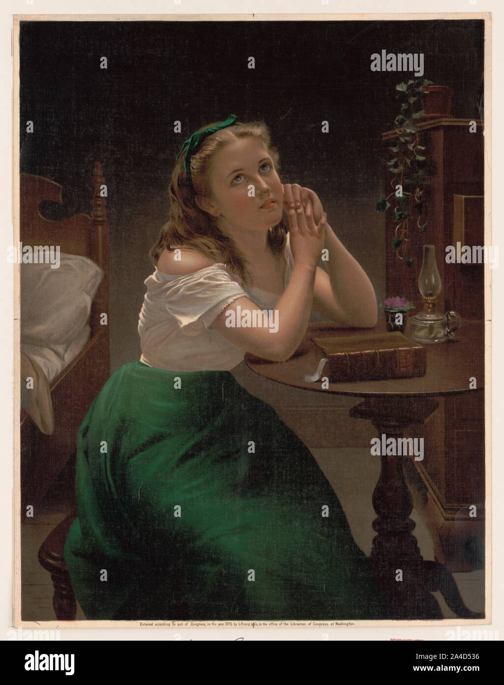 The maiden's prayer Stock Photo - Alamy