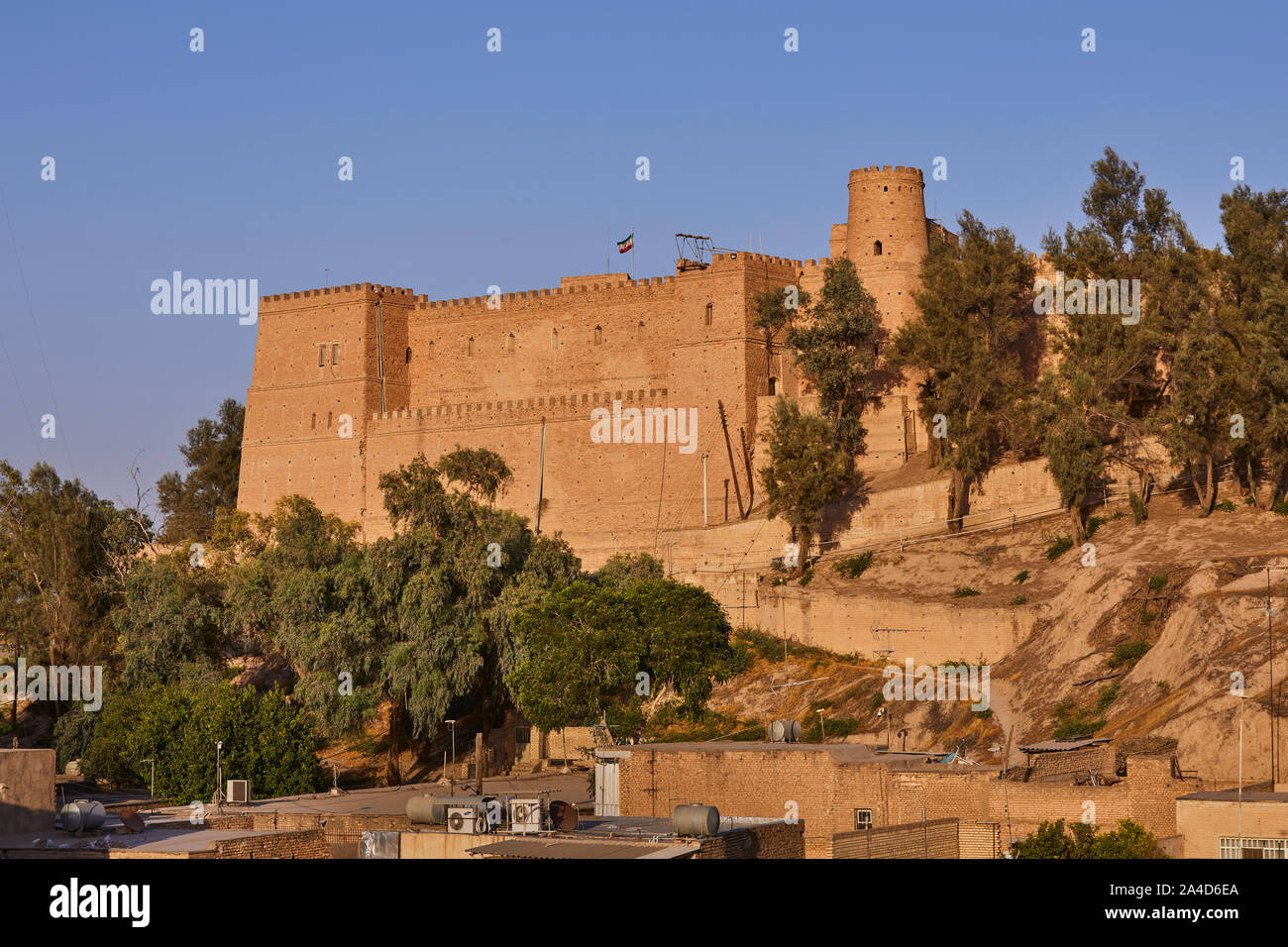 The former French "Excavation House", a fortress, on the site of the ...