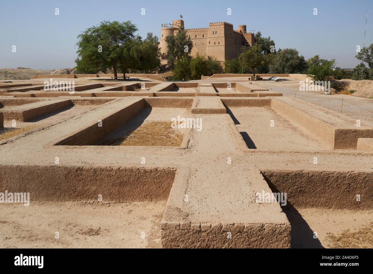 The former French "Excavation House", a fortress, on the site of the ...
