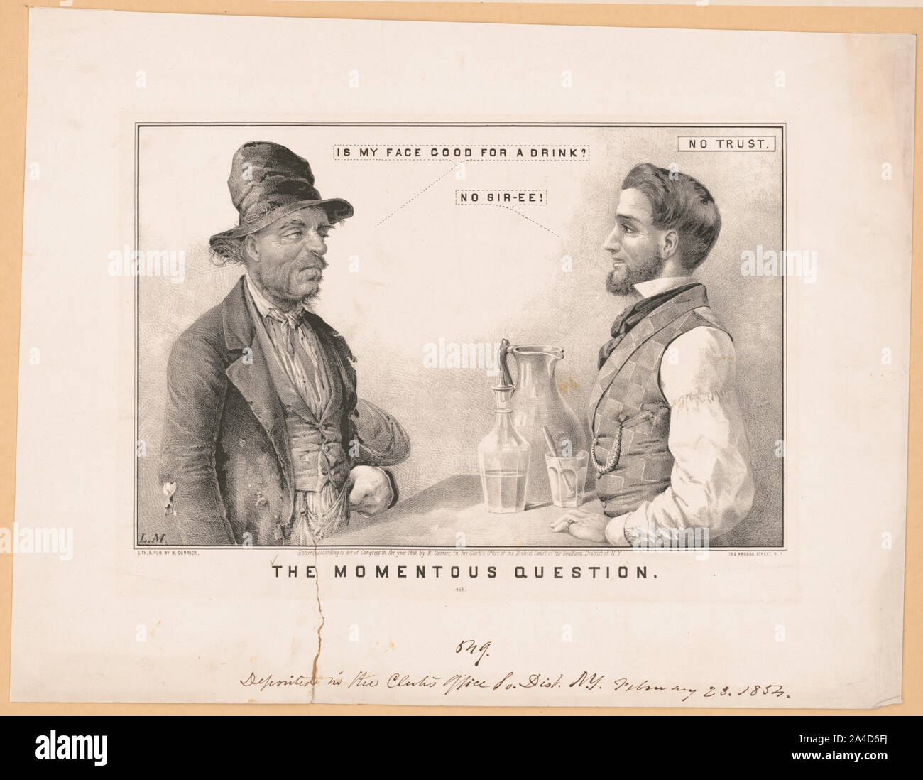 The momentous question Stock Photo - Alamy