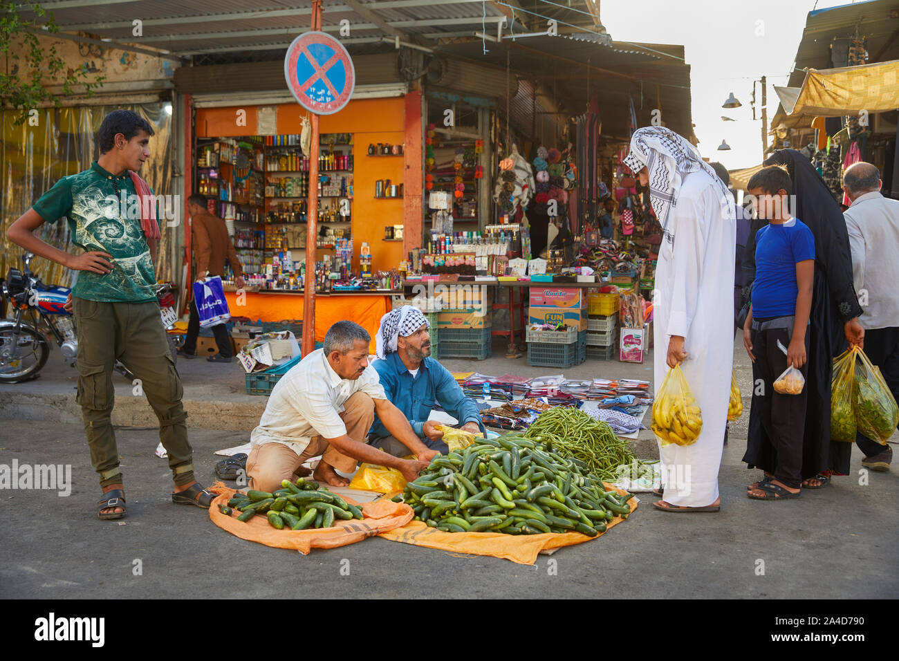 Street scene in the city of Susa (Shush) in Iran, taken on 06.06.2017 ...