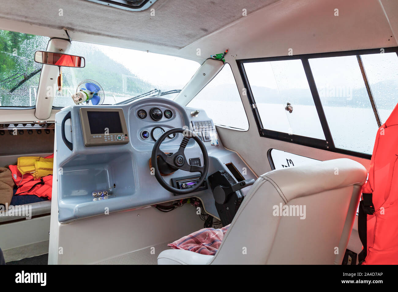 Inside A Safety Boat
