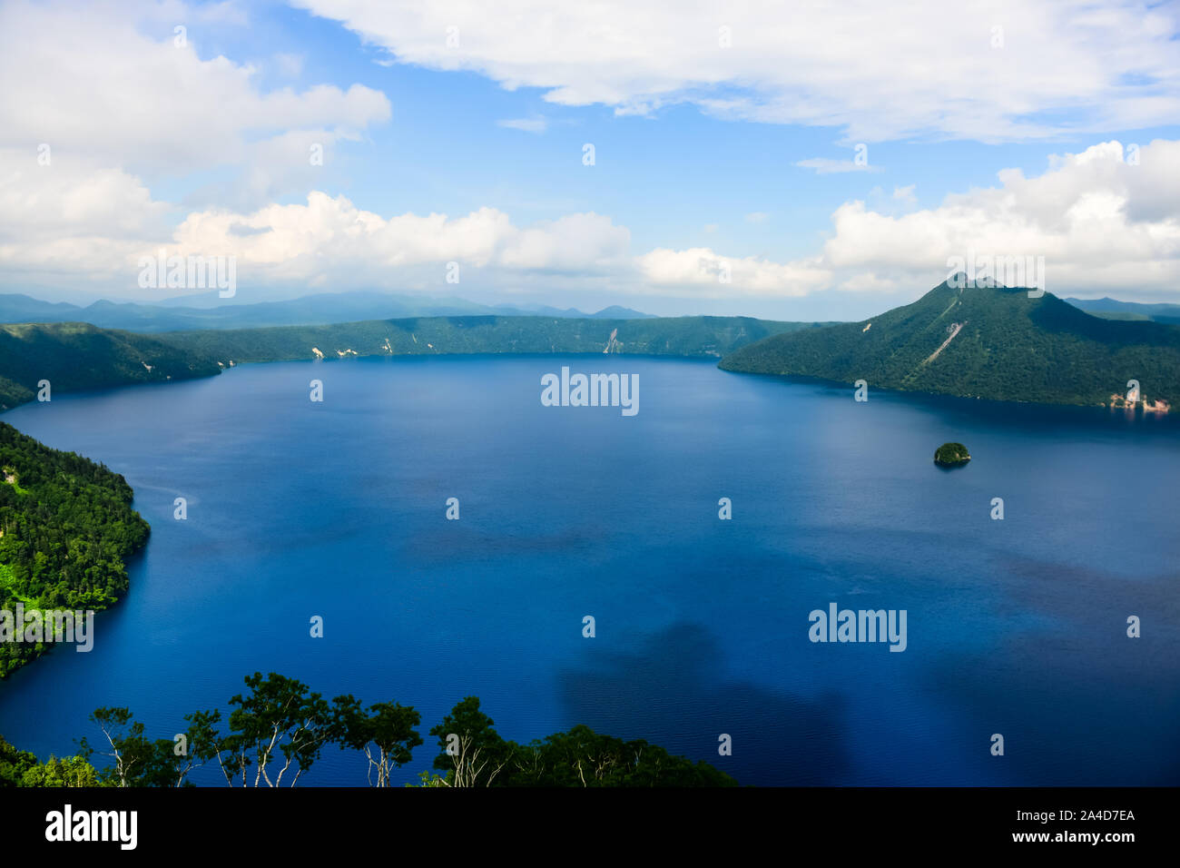 Lake Mashu,Akan National Park,Mashu-ko, Hokkaido, Japan Stock Photo - Alamy