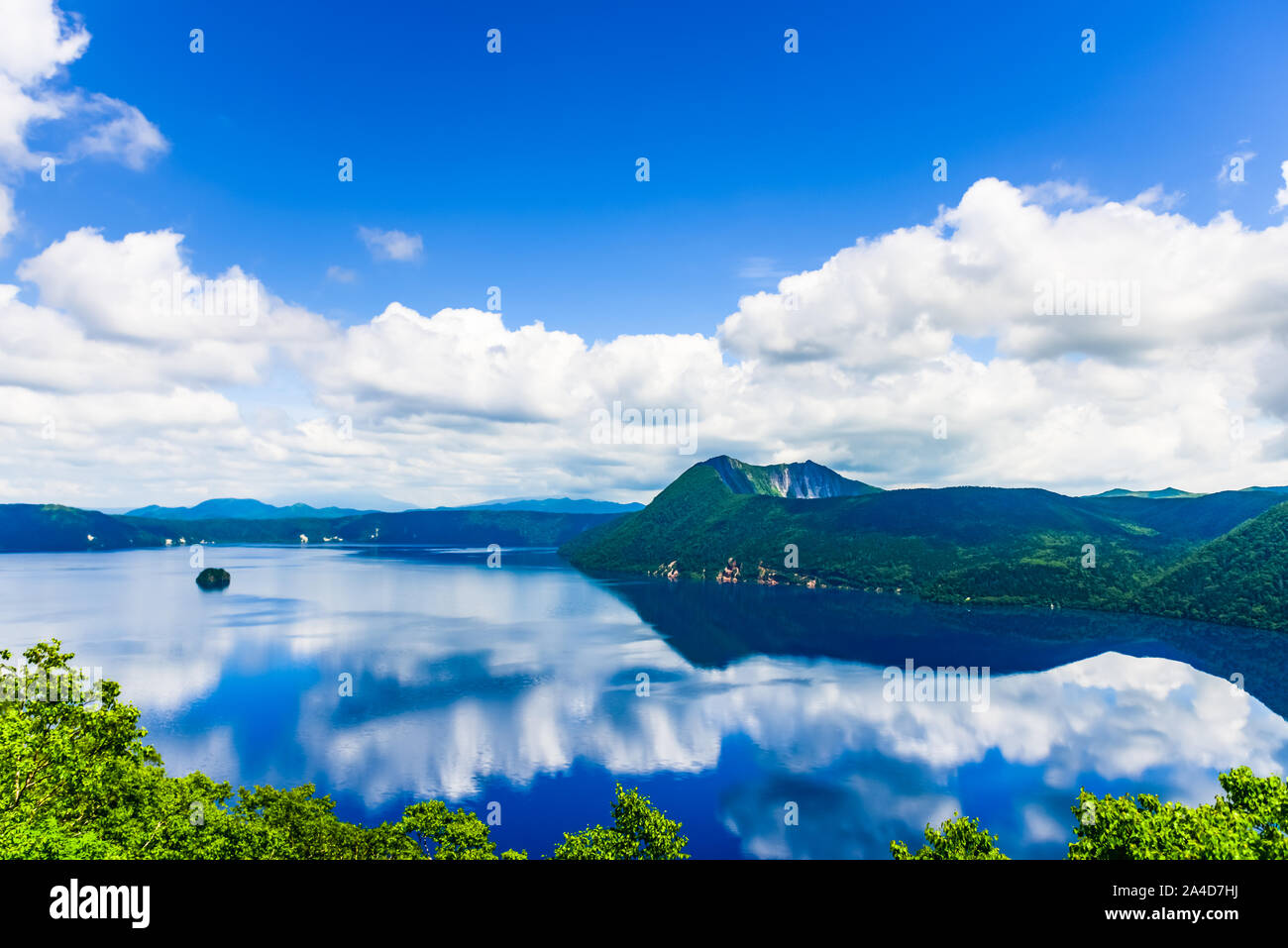 Lake Mashu,Akan National Park,Mashu-ko, Hokkaido, Japan Stock Photo - Alamy