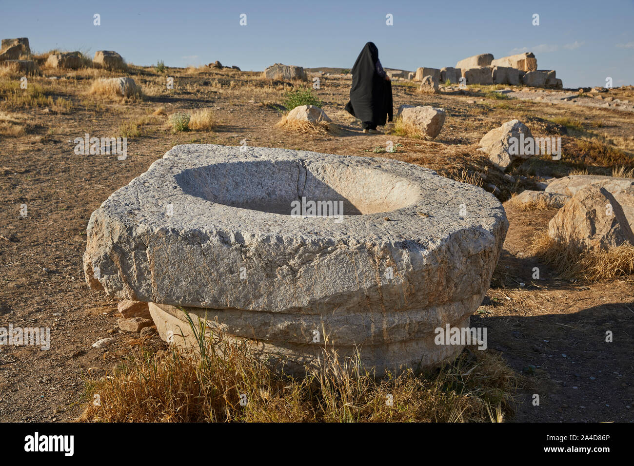 Kangavar, Iran. 05th June, 2017. The excavation site of the Anahita ...