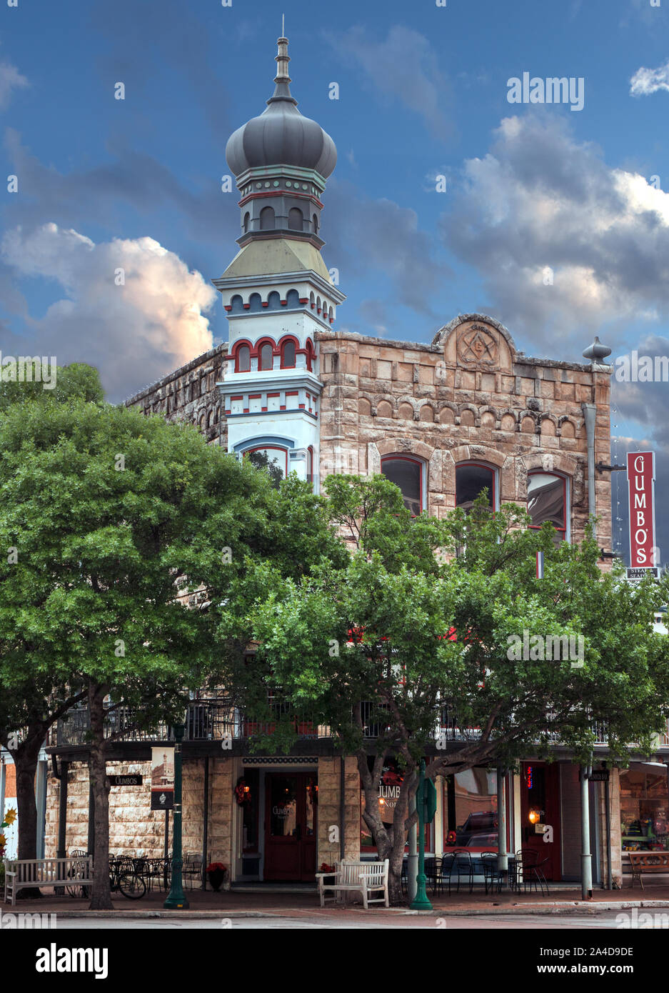 The old San Gabriel Masonic Lodge building, on the courthouse square in ...