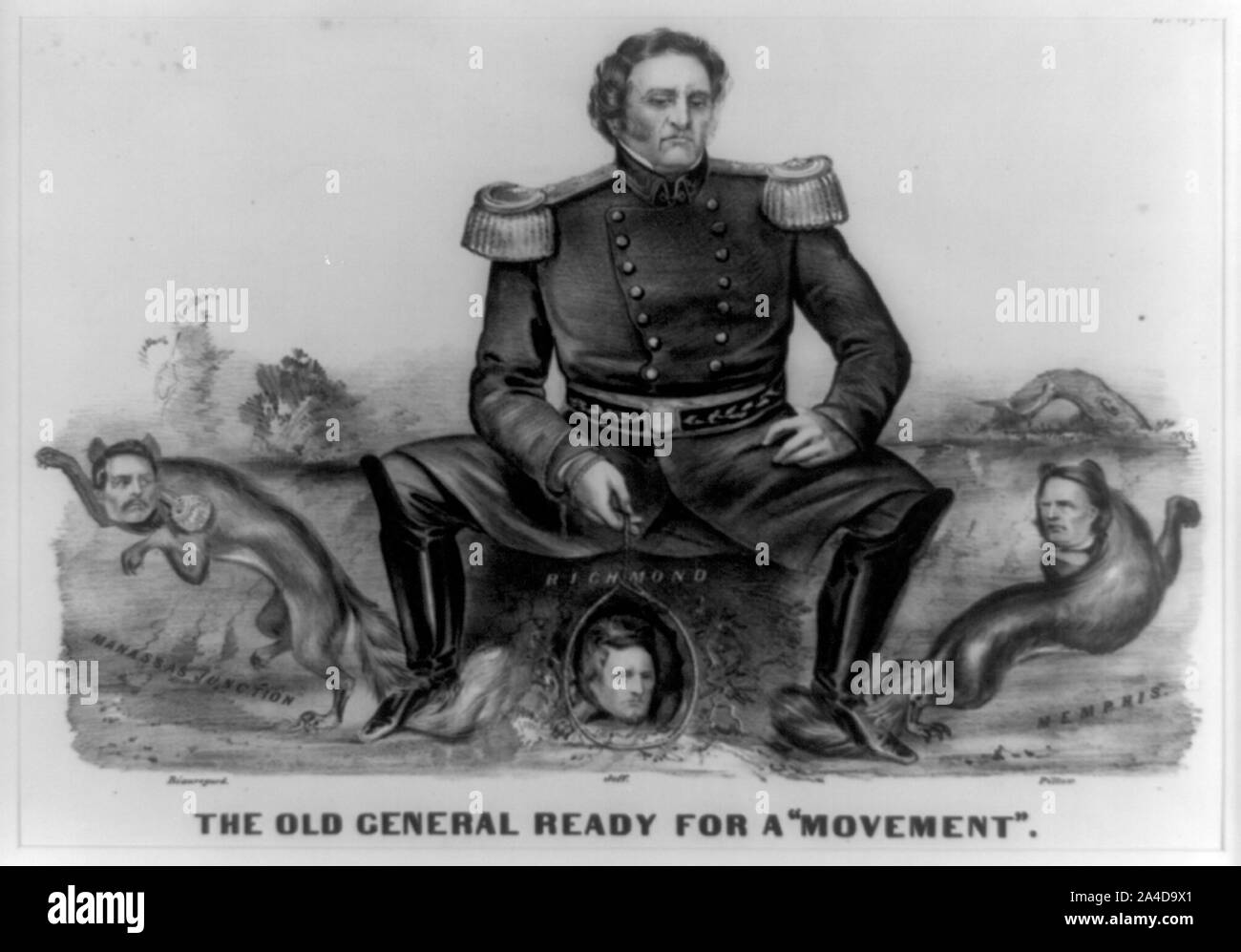 The old general ready for a movement Stock Photo - Alamy