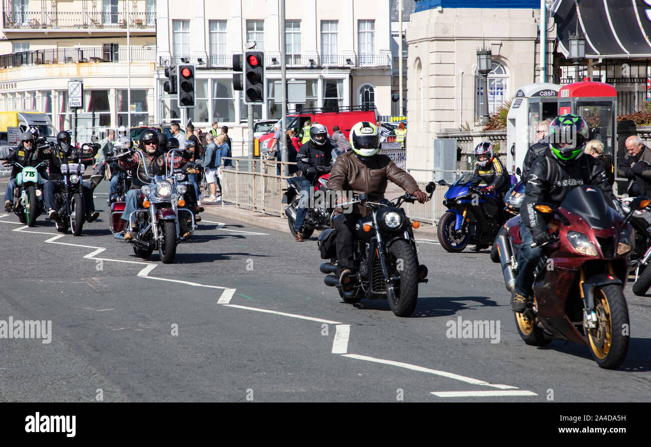 A biker weekend for The Ace Cafe in Brighton, Sussex Stock Photo - Alamy