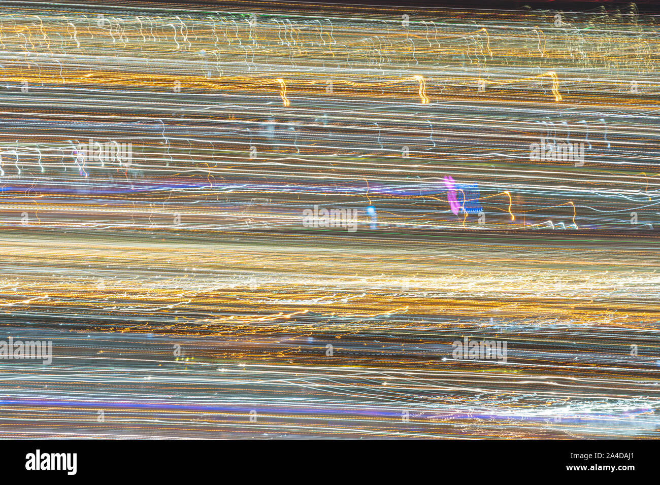 The Abstract light in horizontal line motion style Stock Photo - Alamy