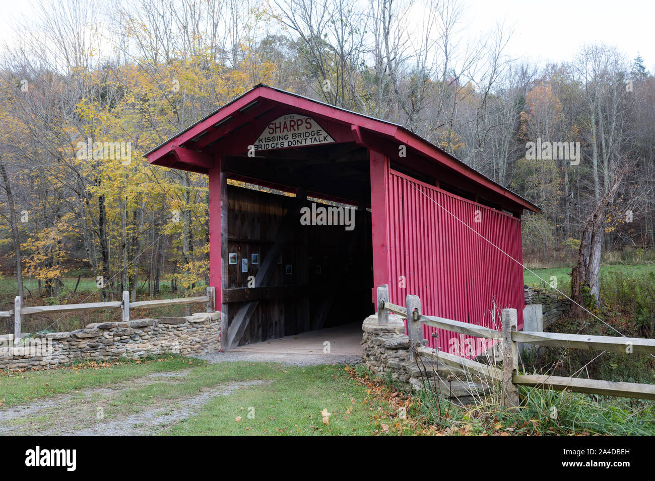 The owner of Sharp's Kissing Bridge across the road from Sharp's ...