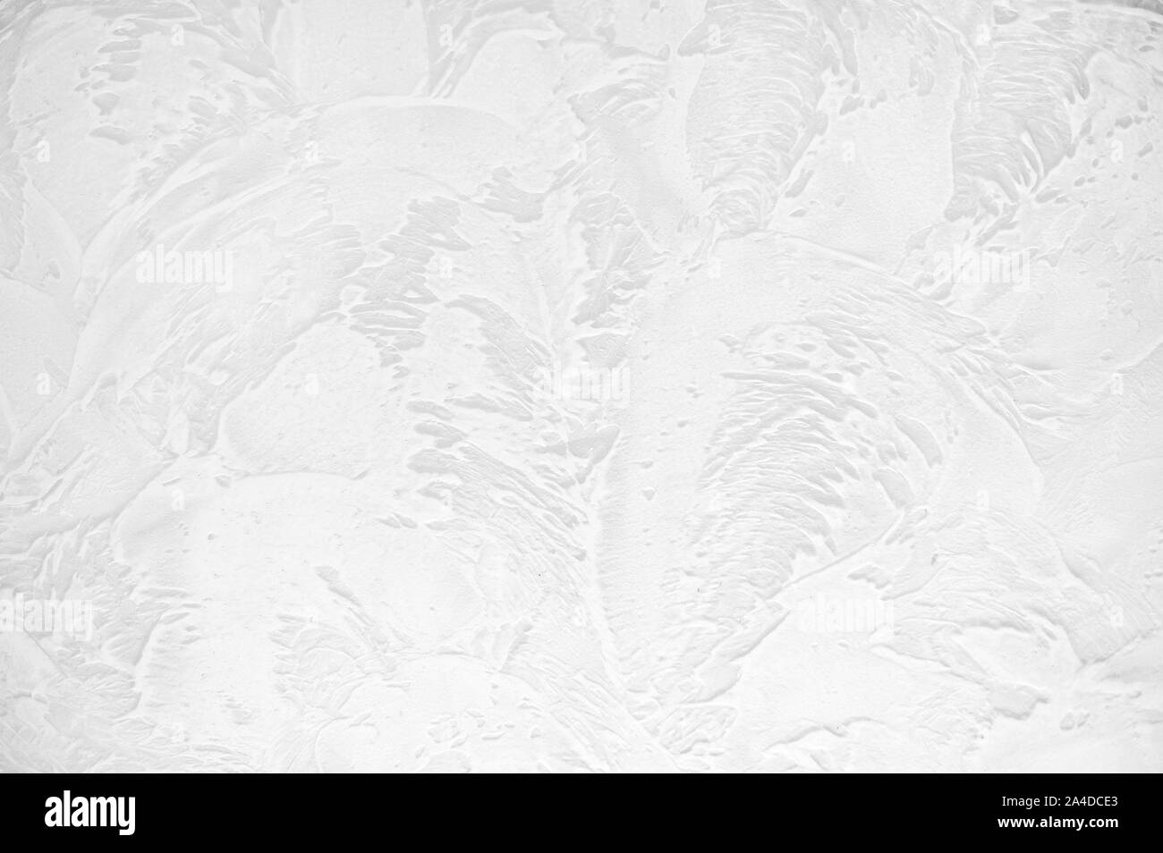 White mortar wall texture acrylic. Hand applied mortar wall Stock Photo ...