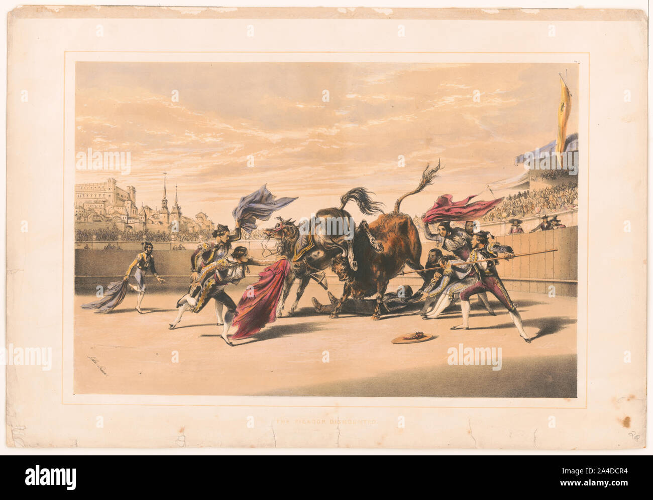 The picador dismounted Stock Photo - Alamy