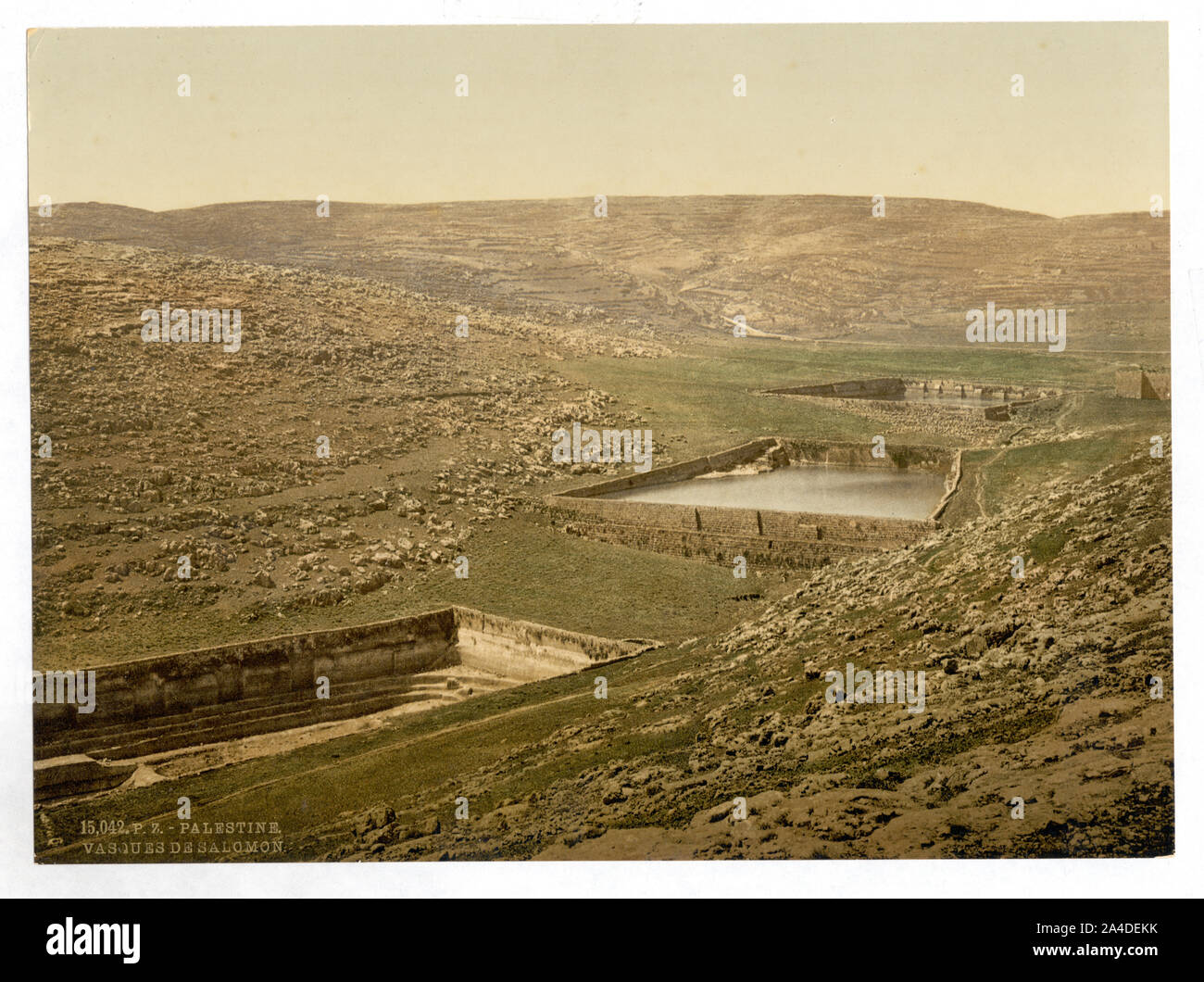 The pools of Solomon, Bethlehem, Holy Land, (i.e., Nein, Israel Stock ...