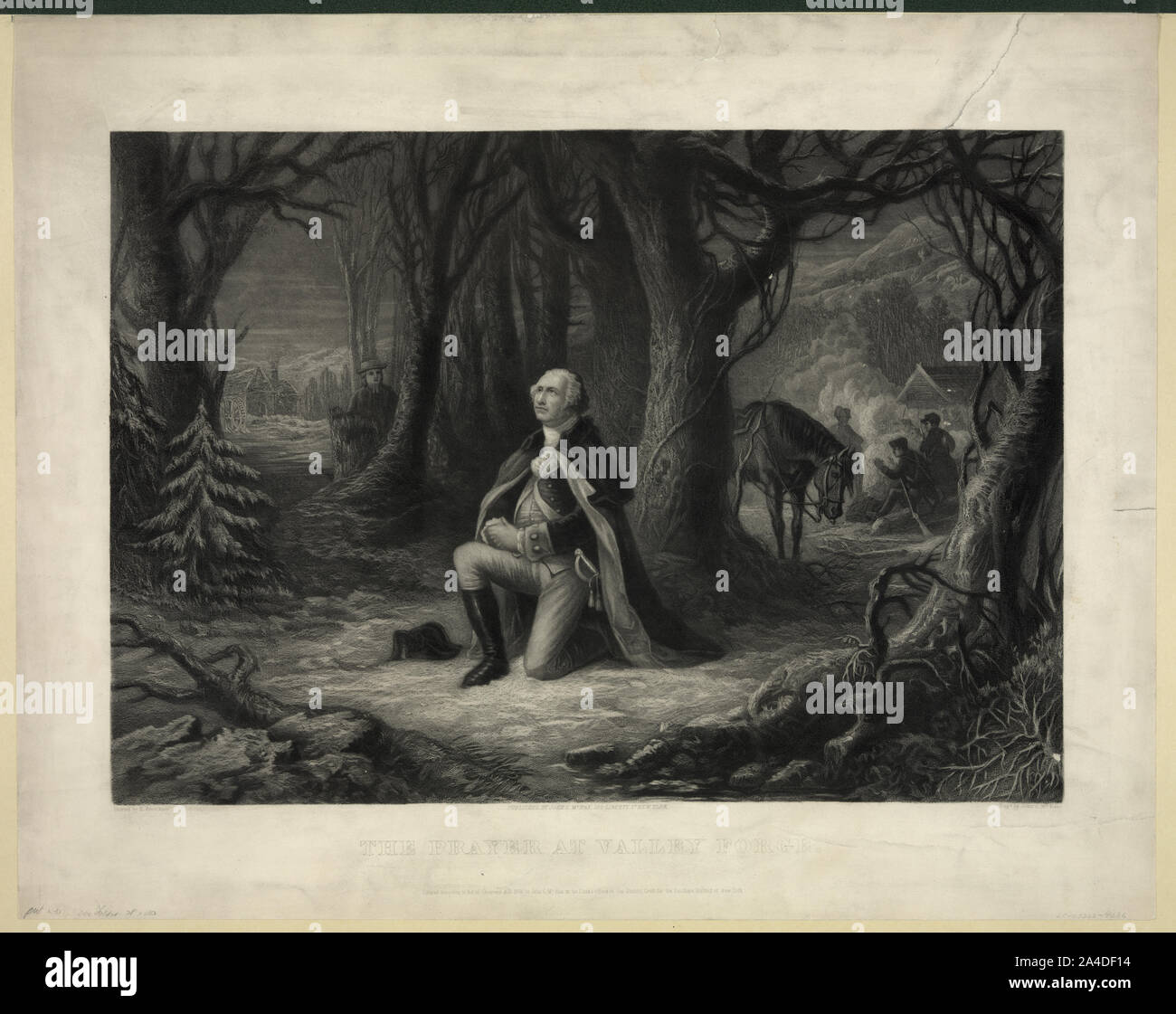 The prayer at Valley Forge / painted by H. Brueckner Stock Photo - Alamy