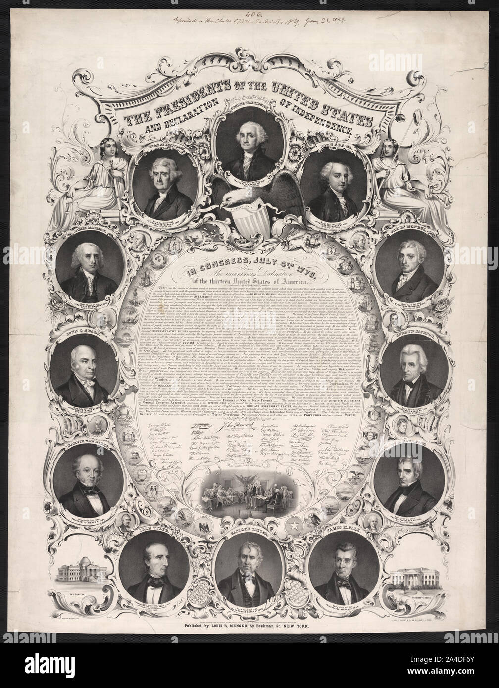 The presidents of the United States and Declaration of Independence ...