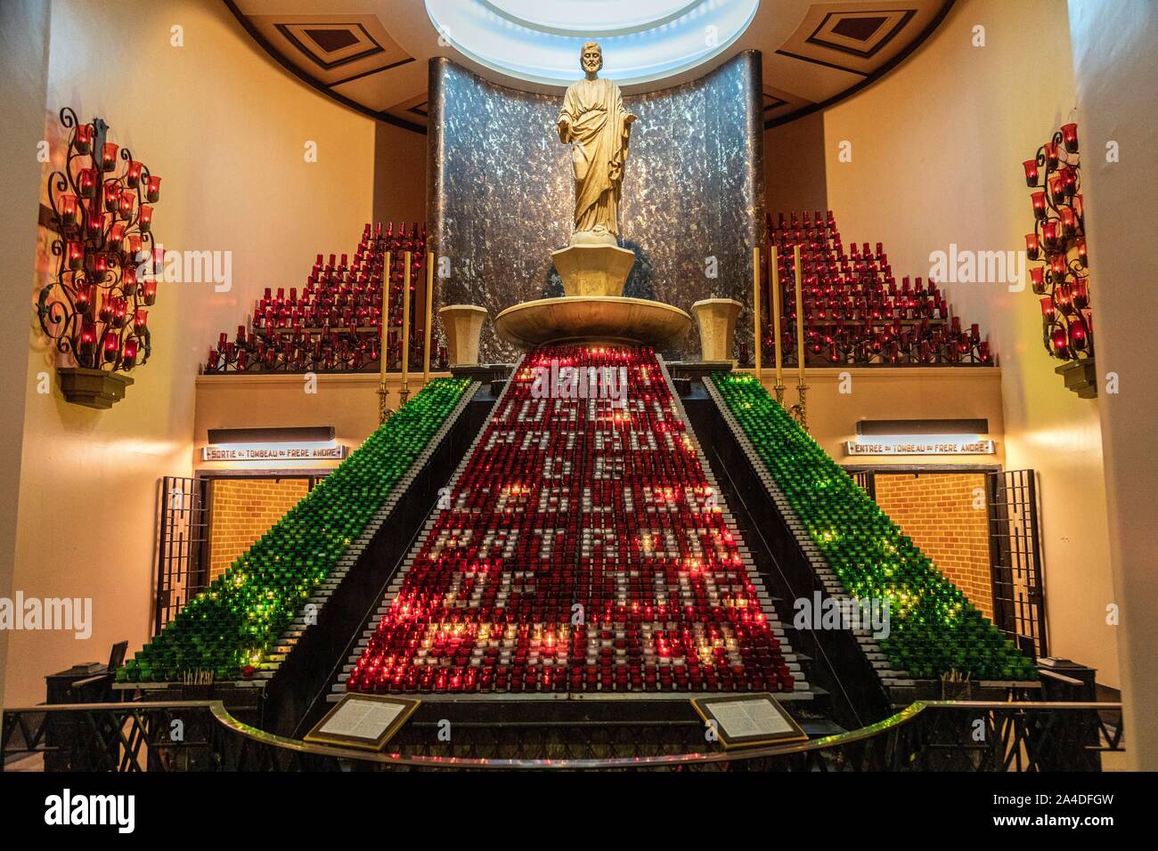 INTERIOR OF SAINT JOSEPH'S ORATORY ON MONT-ROYAL, CATHOLIC CHURCH ...