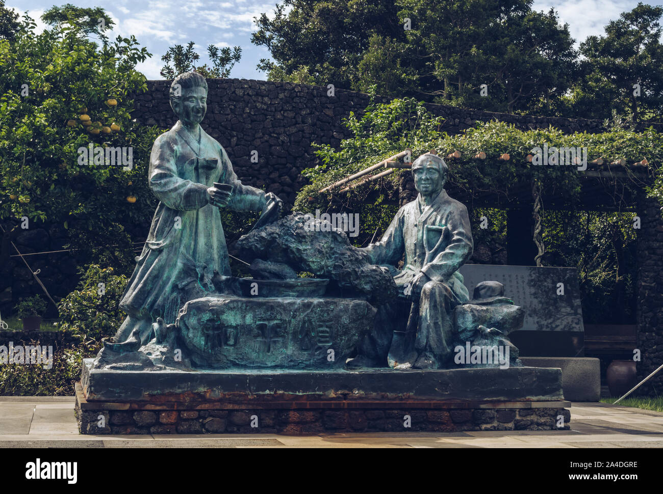 Jeju island south korea statue hi-res stock photography and images - Alamy