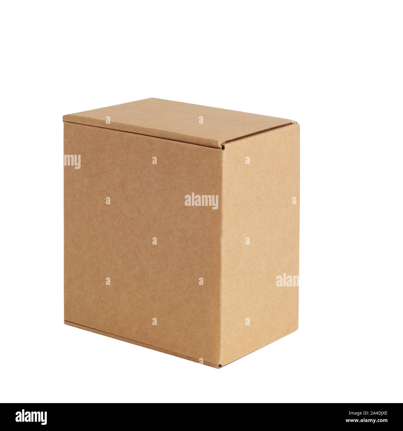 Carton box one. Isolated on white background Stock Photo - Alamy