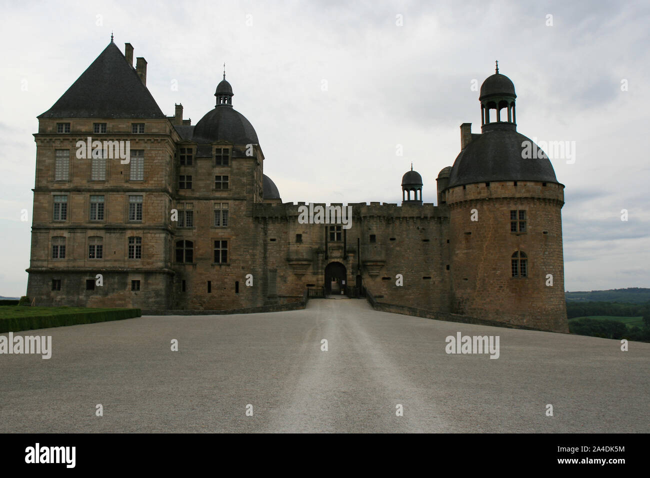 castle in hautefort (france Stock Photo - Alamy