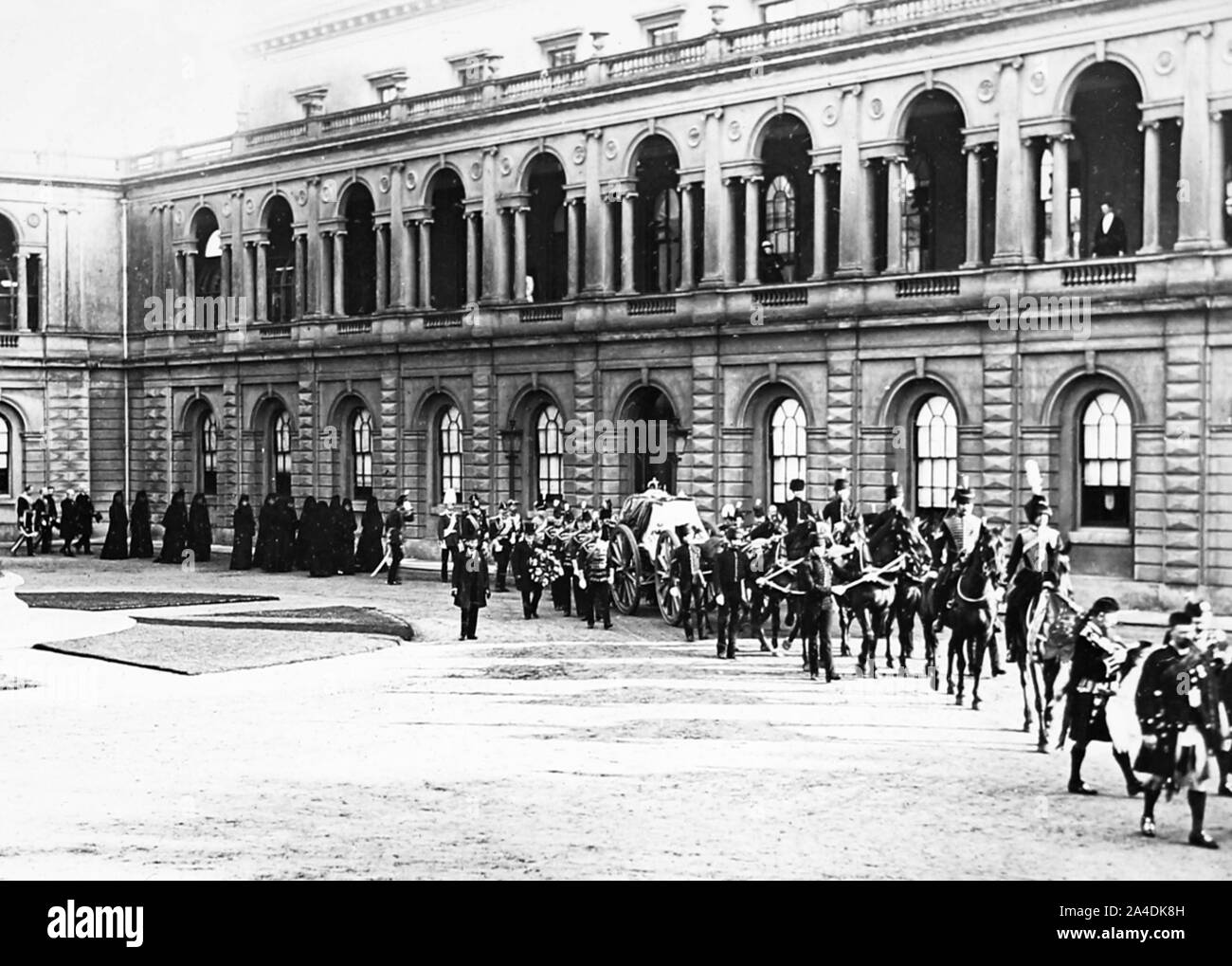 Queen Victoria's funeral procession leaves Osborne House, Isle of Wight ...