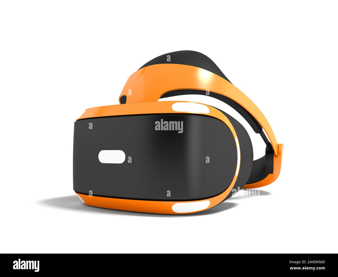 Orange virtual reality glasses for gaming on personal computer 3D ...