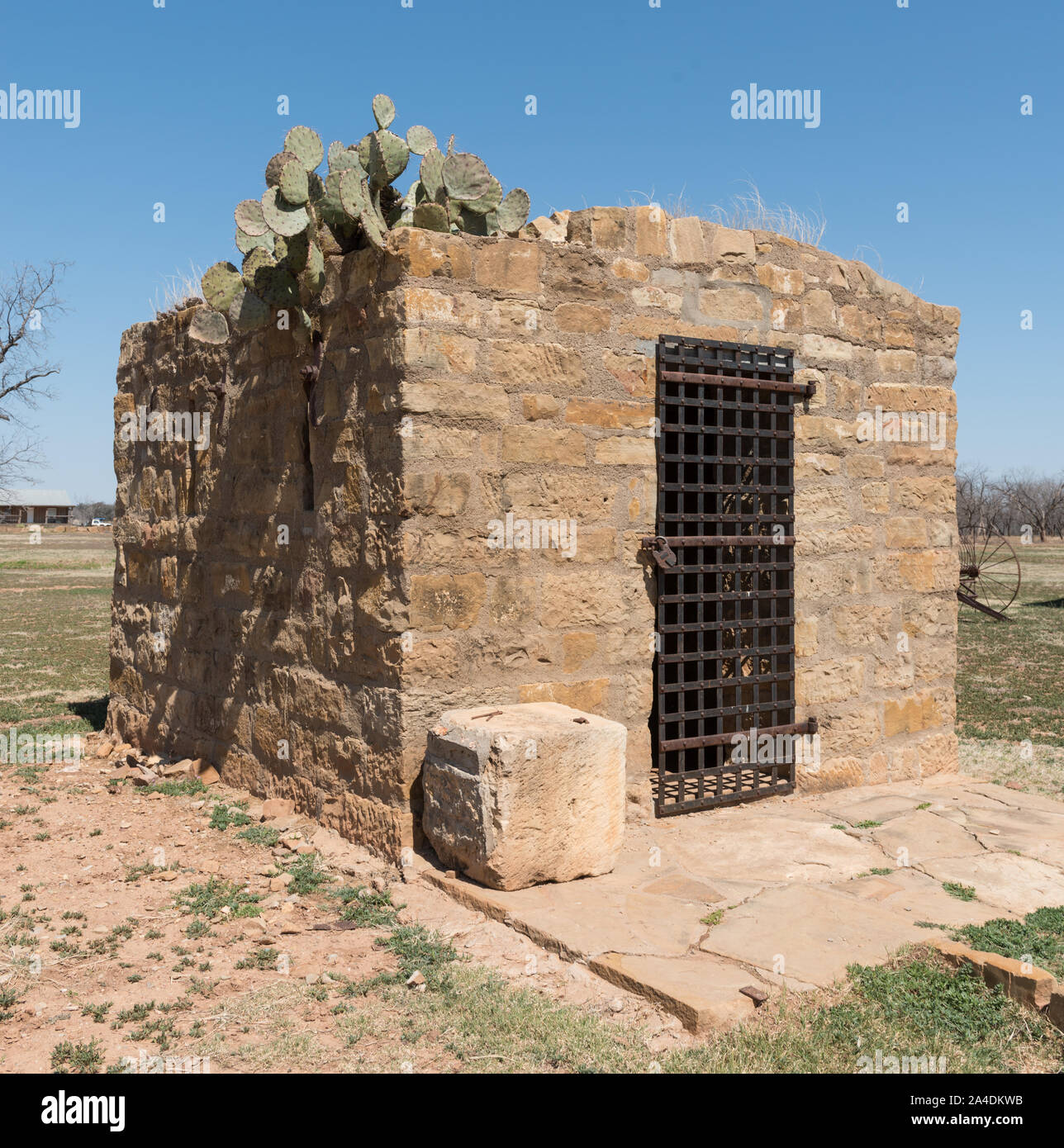 The restored civil jail at the Fort Griffin townsite, near the U.S ...