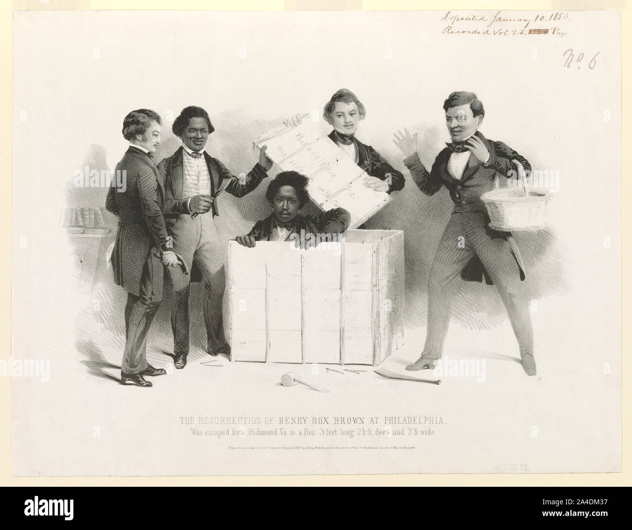 The resurrection of Henry Box Brown at Philadelphia, who escaped from ...