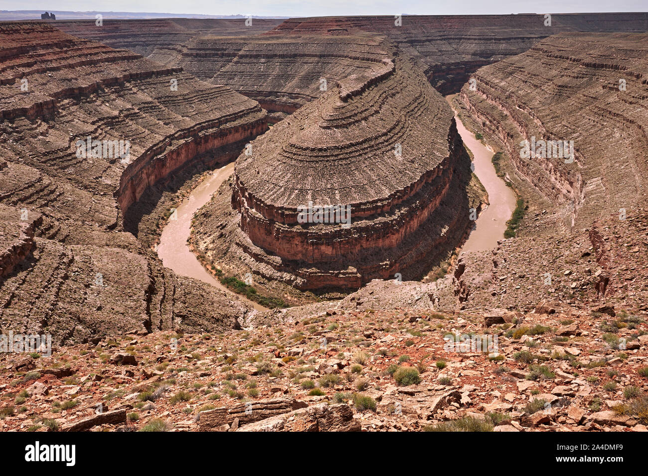 A view of Goosenecks of the San Juan River, Goosenecks State Park, Utah ...