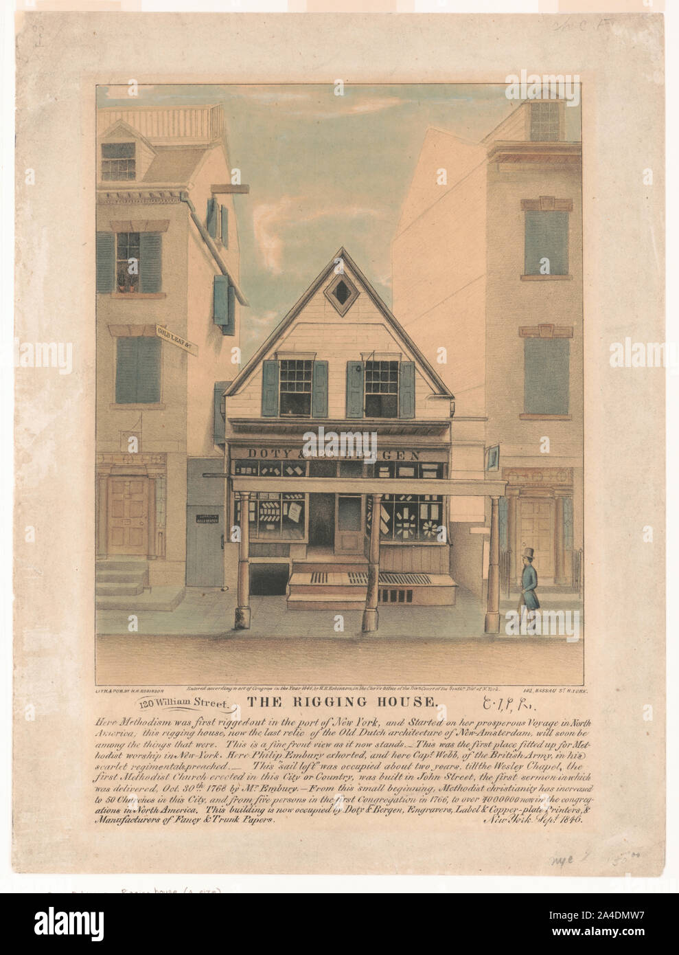 The rigging house / Lith. & pub. by H.R. Robinson Stock Photo - Alamy